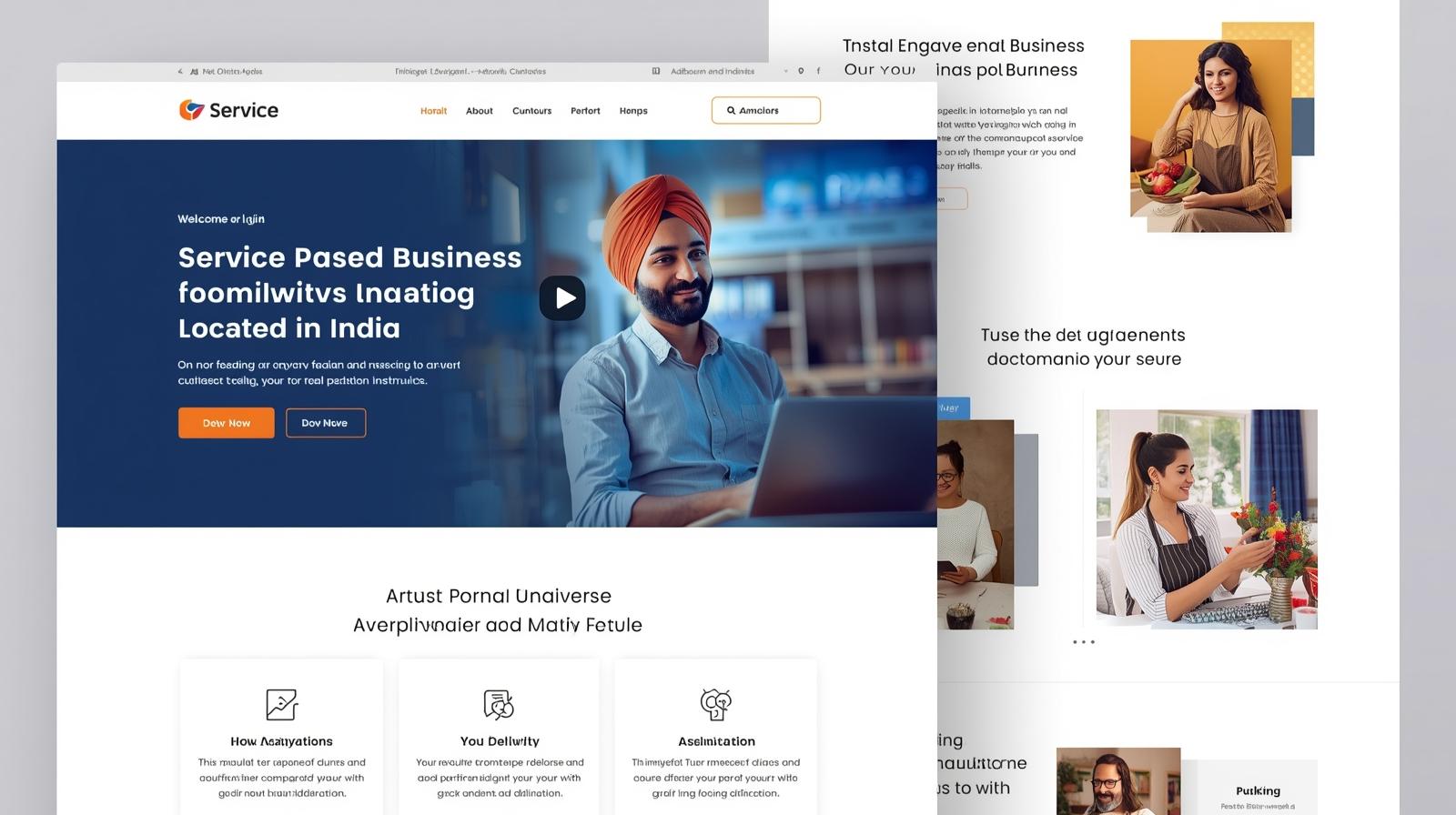 website redesign services for service-based business India ...